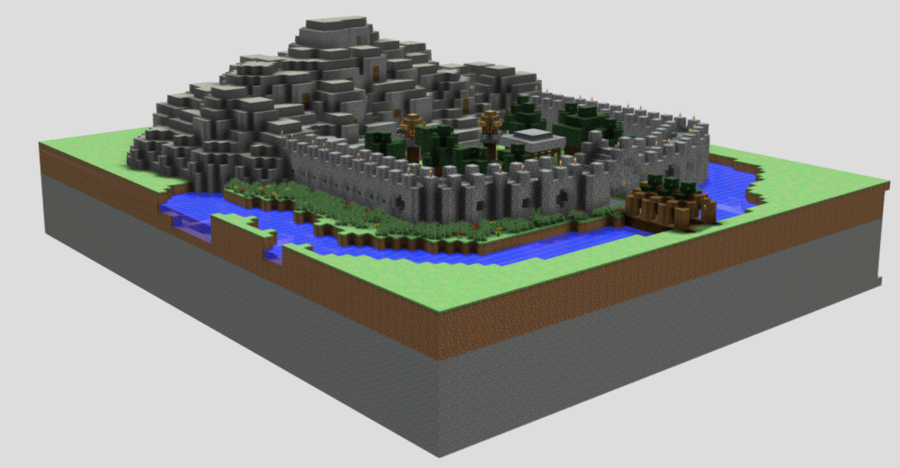 Mod Buildings Primitive fortress for Minecraft - Download