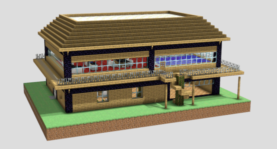 Mod Buildings Wooden base for Minecraft - Download
