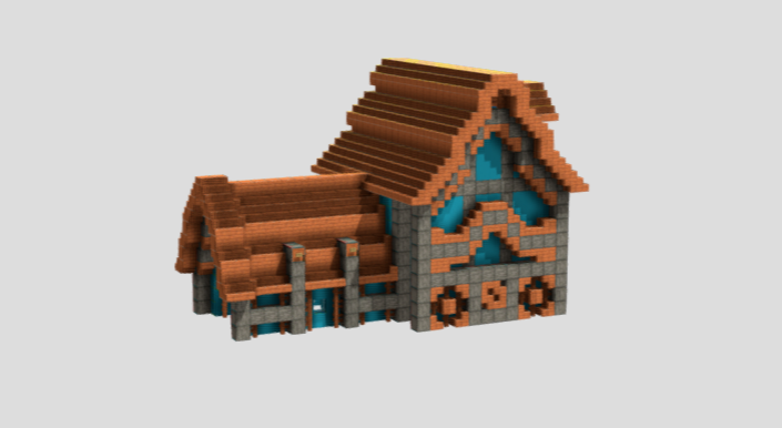 Mod Buildings Big stone house for Minecraft - Download