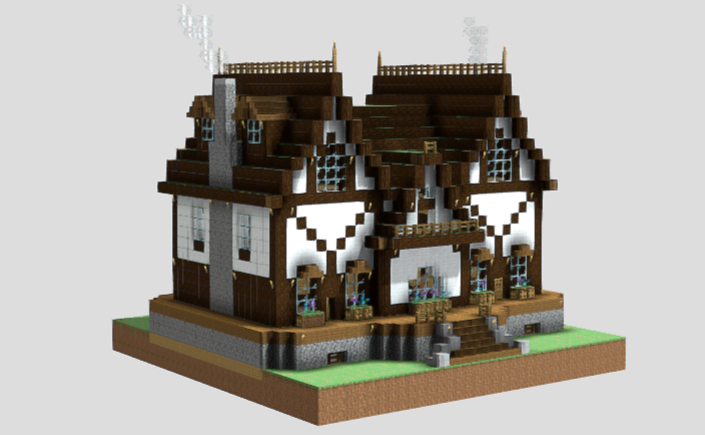 Mod Buildings Spacious mansion for Minecraft - Download