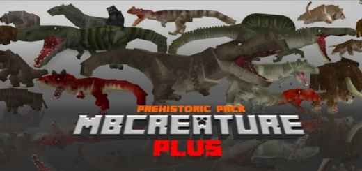 Mod MBcreatures PLUS+ Prehistoric Pack for Minecraft - Download | Addons